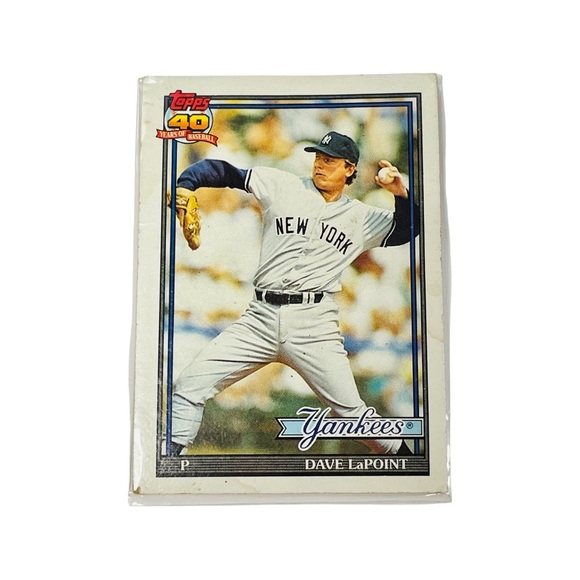 Topps | Other | 991 Topps 484 Dave Lapoint New York Yankees | Poshmark